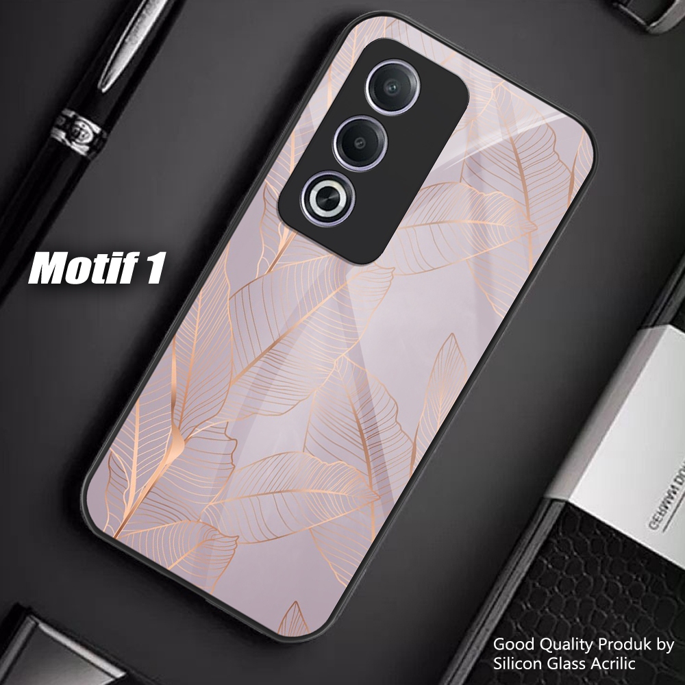 Jual Softcase Glass Kaca OPPO A3 PRO 5G DAUN Casing Hp OPPO A3 PRO 5G ...