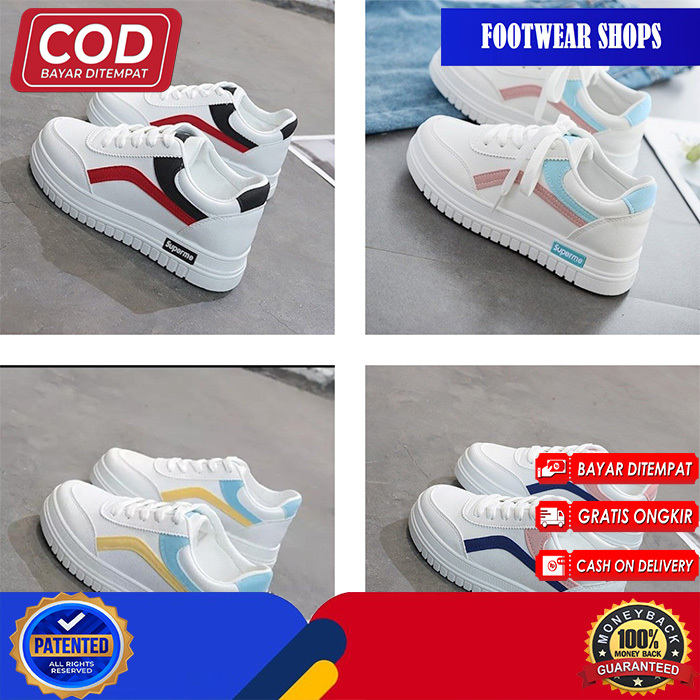 Jual Sepatu Sneakers Wanita Korea Kekinian Sepatu Cewek Terbaru Snikers ...