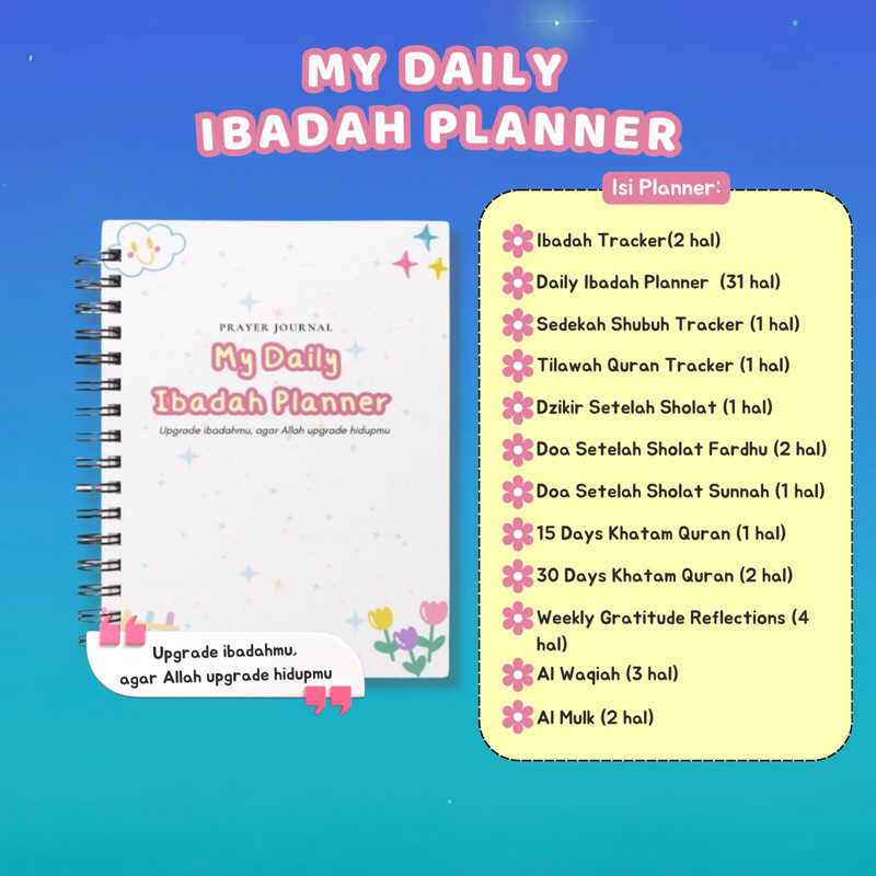 Jual MY DAILY IBADAH PLANNER (PRINTABLE) | Shopee Indonesia