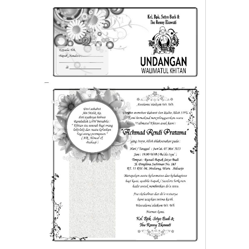 Jual Undangan Walimatul Ursy | Undangan Walimah | Undangan HVS ...