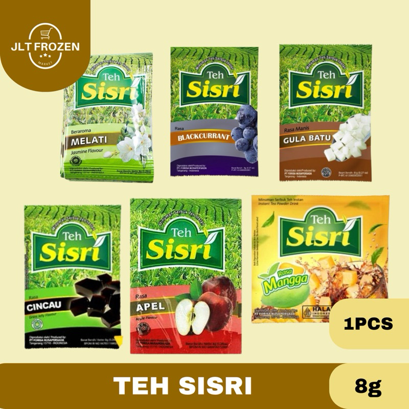 Jual Teh Sisri / Minuman Teh Serbuk Rasa / Teh Sisri Gula Batu / Cincau ...