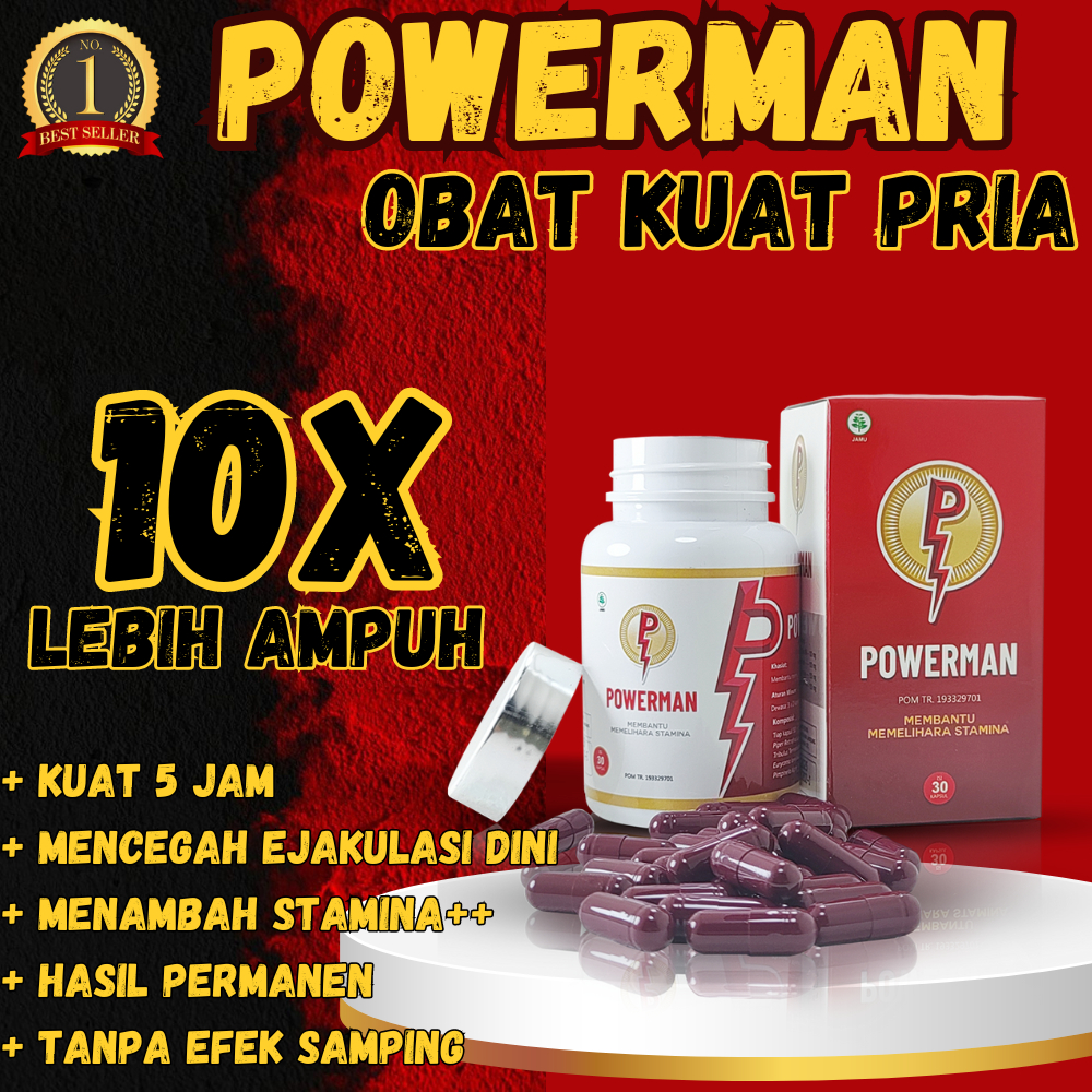 Jual POWERMAN OBAT KUAT HERBAL pria terbaik tahan lama paling ampuh 100% original BPOM & Halal ...
