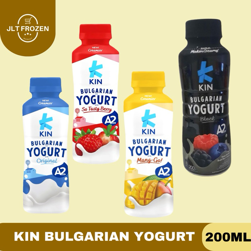 Jual Kin Bulgarian Yogurt Drink / Minuman Yogurt Manggo / Original / Black / Strawberry - 200ml ...