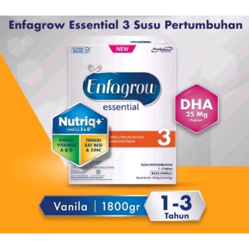 Jual Enfagrow Essential 3 & 4 1800 gram 1800gr | Shopee Indonesia