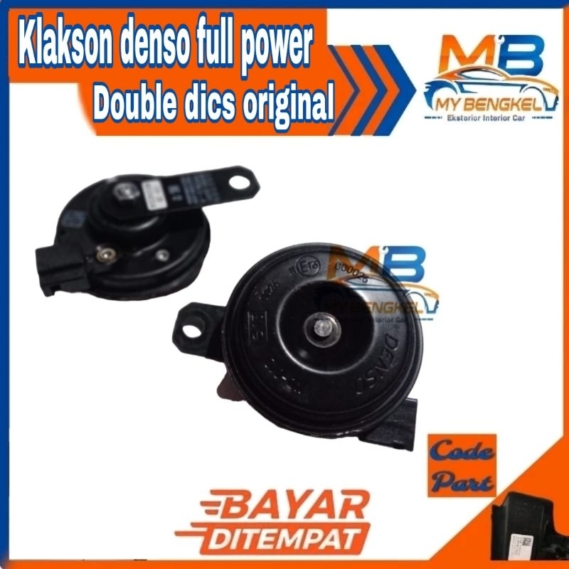 Jual klakson double disc denso compact horn full power horn stereo ...