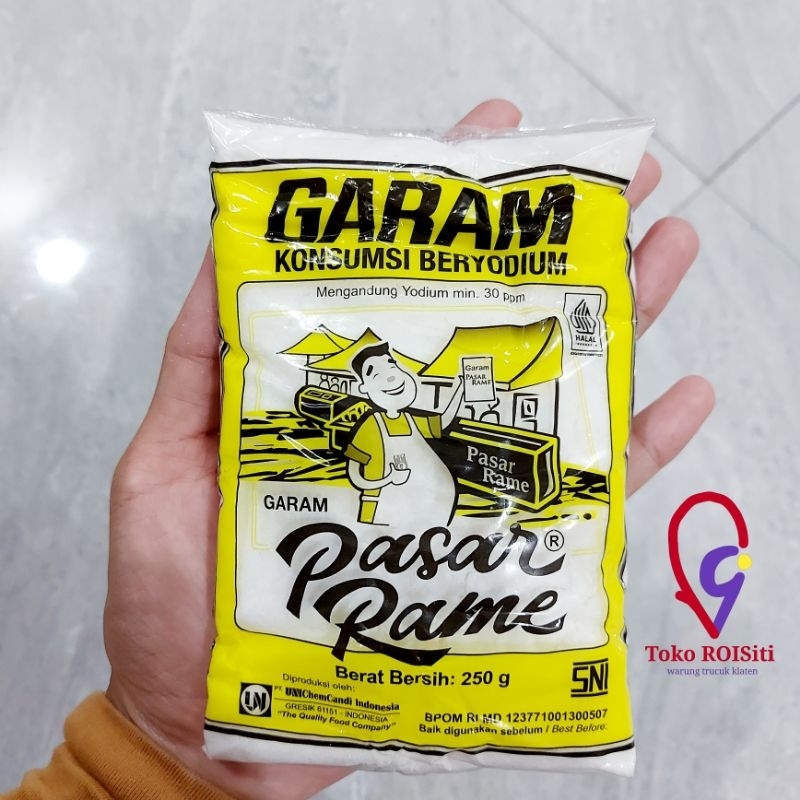 Jual garam konsumsi beriodium pasar rame 250g pelezat masakan | Shopee ...