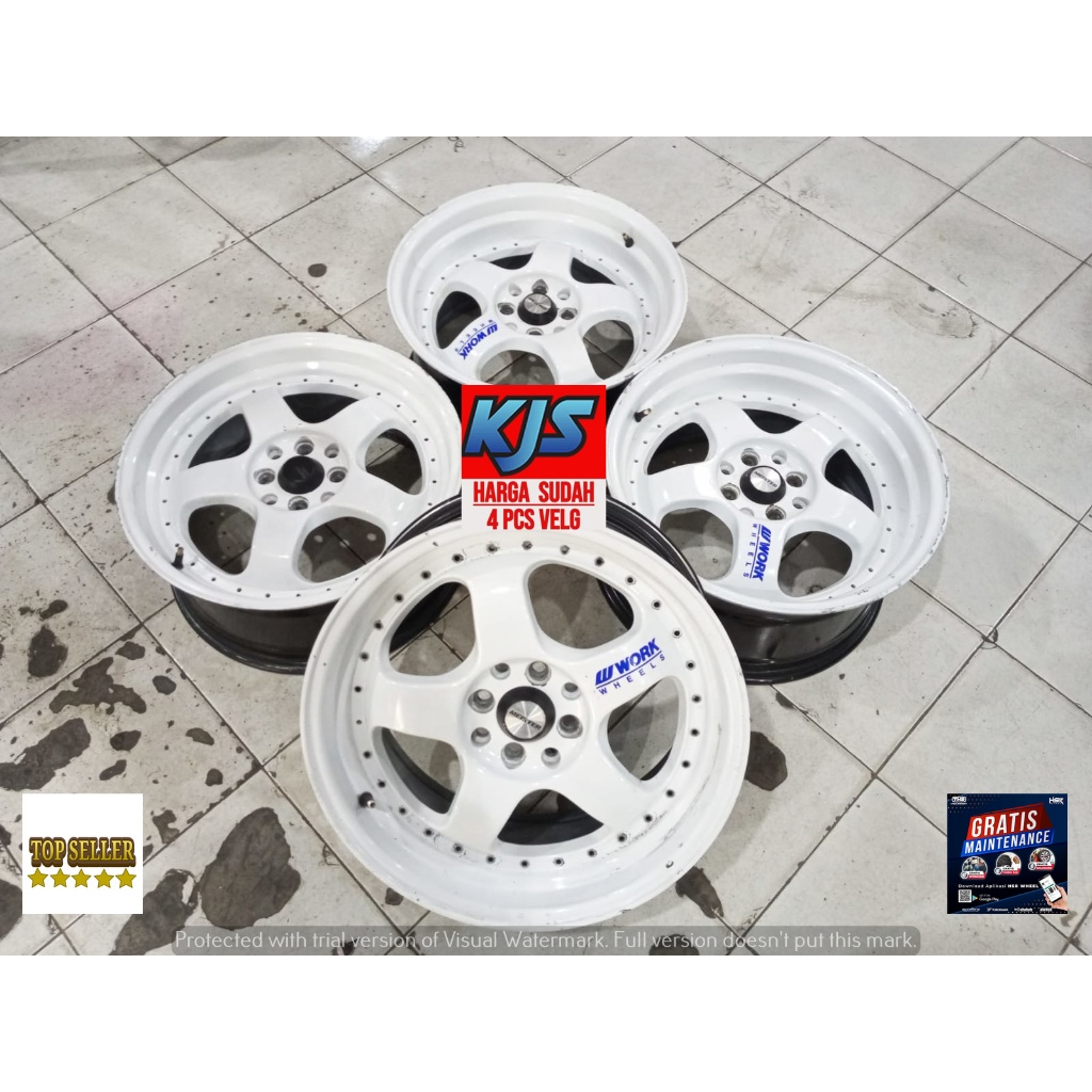 Jual Velg Racing Celong Bekas R17 Work Pcd 4x100 4x114 Ring 17 Buat Livina City Baleno Avanza ...