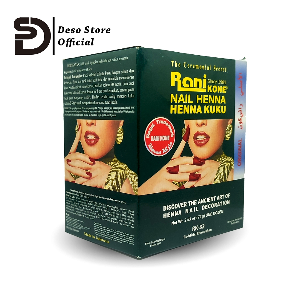 Jual Hena Rani Kone Reddish Original BPOM Hena Kuku Pacar Kuku 1 Lusin | Shopee Indonesia