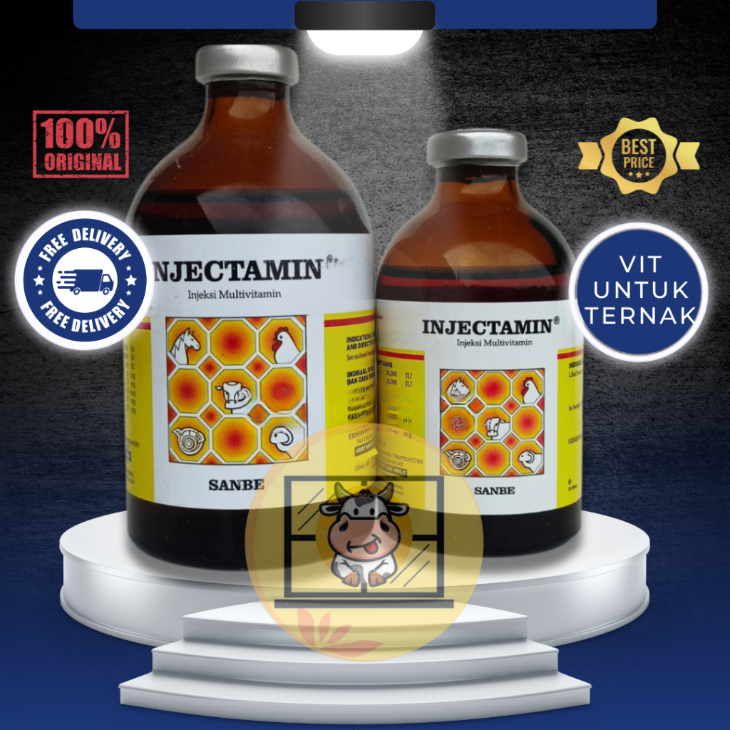 Jual INJECTAMIN 100 ML SANBE - Multivitamin Lengkap Untuk Ternak ...