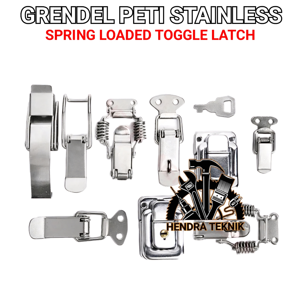 Jual SPRING LOADED TOGGLE LATCH CLAMP GRENDEL KAIT PETI KOPER STAINLESS ...