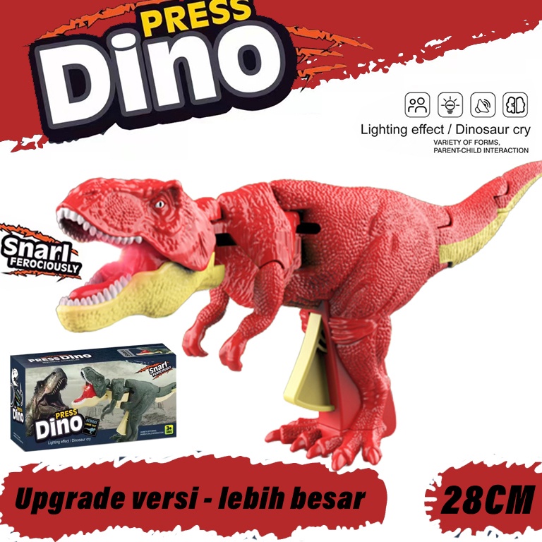 Jual KODE M99F 28cm Suara Dinosaurus Lampu Gerakan Seluruh TubuhDinosaurus Shaa Shaa Tekan Dino ...
