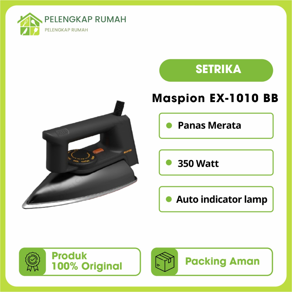 Jual Maspion EX-1010 BB Automatic Iron Setrika ELC | Shopee Indonesia