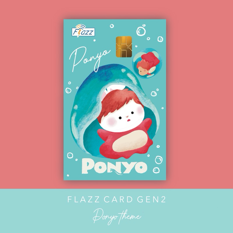 Jual flazz card / emoney ponyo studio ghibli fanart | Shopee Indonesia
