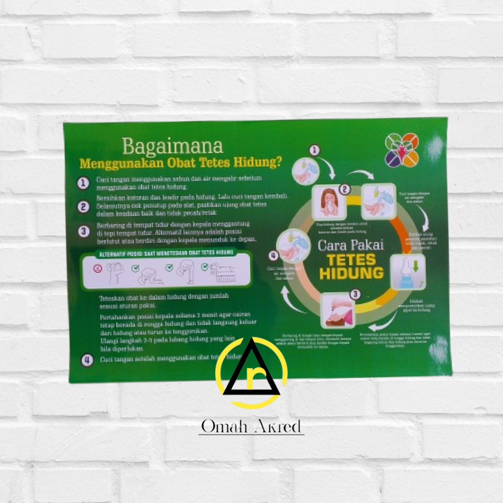 Jual Poster Bagaimana Menggunakan Obat Tetes Hidung - Farmasi - Apotek ...