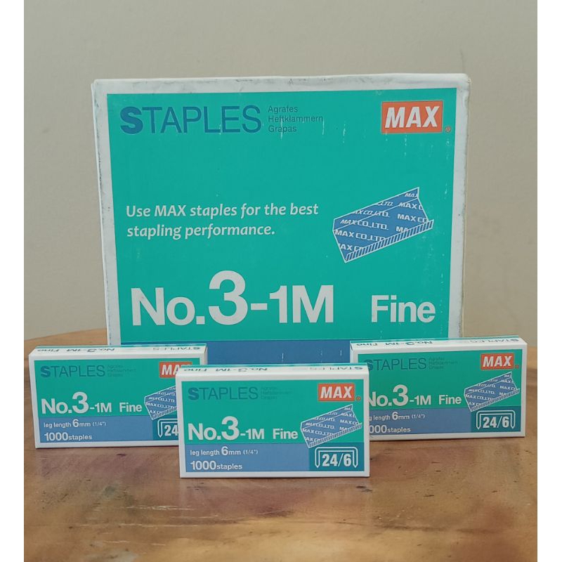 Jual ISI STAPLES MAX NO.3 ORIGINAL | Shopee Indonesia