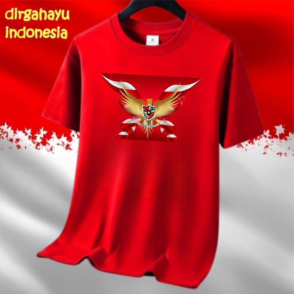 Jual Kaos Hari Kemerdekaan 17 Agustus 2024 T-SHIRT DISTRO Motif "GARUDA" Kaos Dewasa Cowok Cewek ...