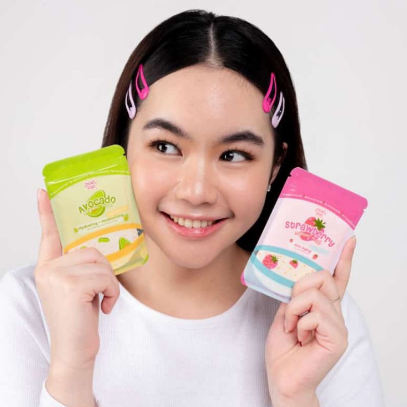 Jual Masker Organik Ohmyskin 25gr Varian Avocado & Varian Strawberry ...