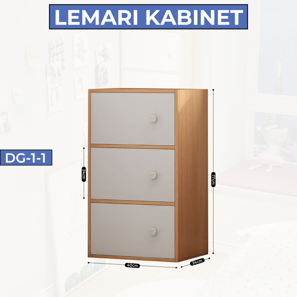 Jual Homedekor Lemari Kabinet Kayu Rak Penyimpanan Serbaguna Kayu ...