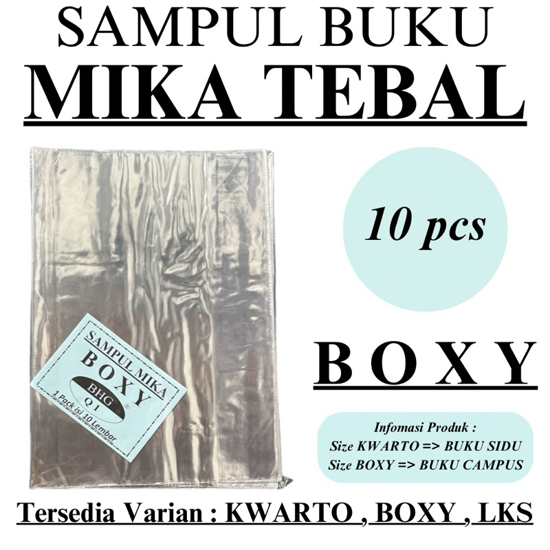 Jual Sampul Buku Mika Kwarto / Boxy Mika Tebal | Shopee Indonesia