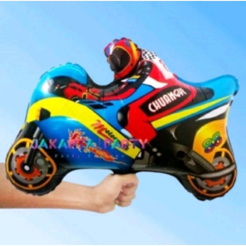 Jual (1pack=50pc) MOTOR GP (Balon Gas/FOIL/TERBANG/KARAKTER) | Shopee ...