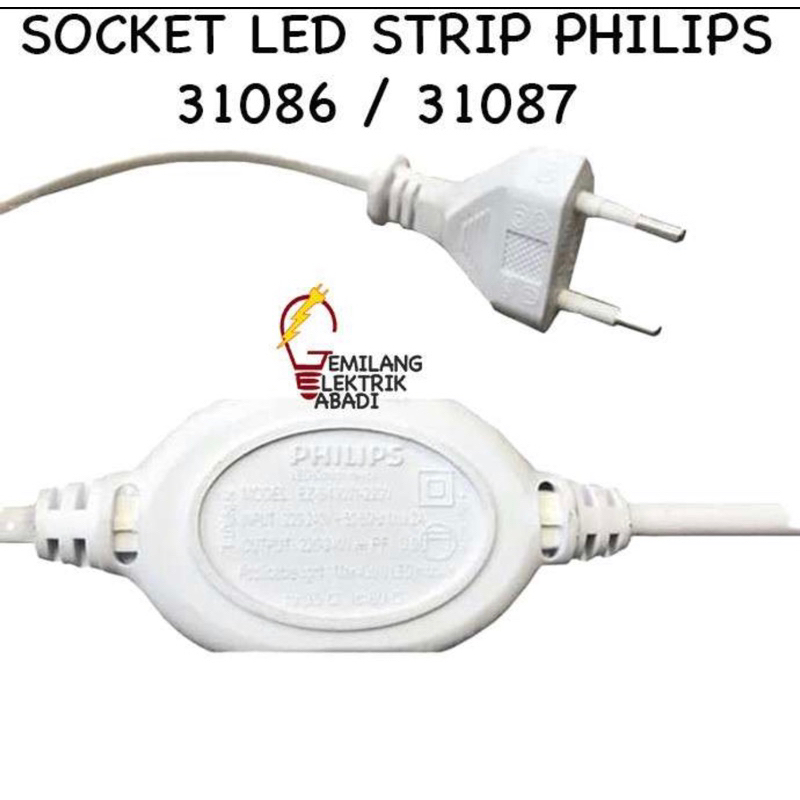 Jual SOCKET LED STRIP PHILIPS 31086 31087 LED SELANG 220V | Shopee ...