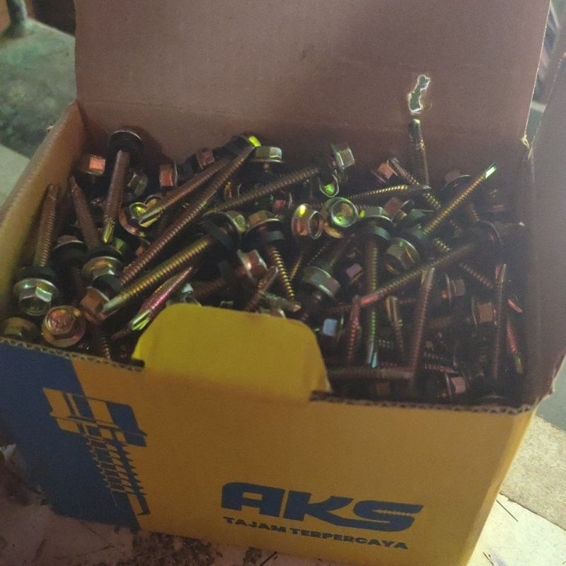 Jual BAUT SENG ALKAN BAUT DRILLING 12 X 45 1 KOTAK ISI 350 PCS | Shopee ...