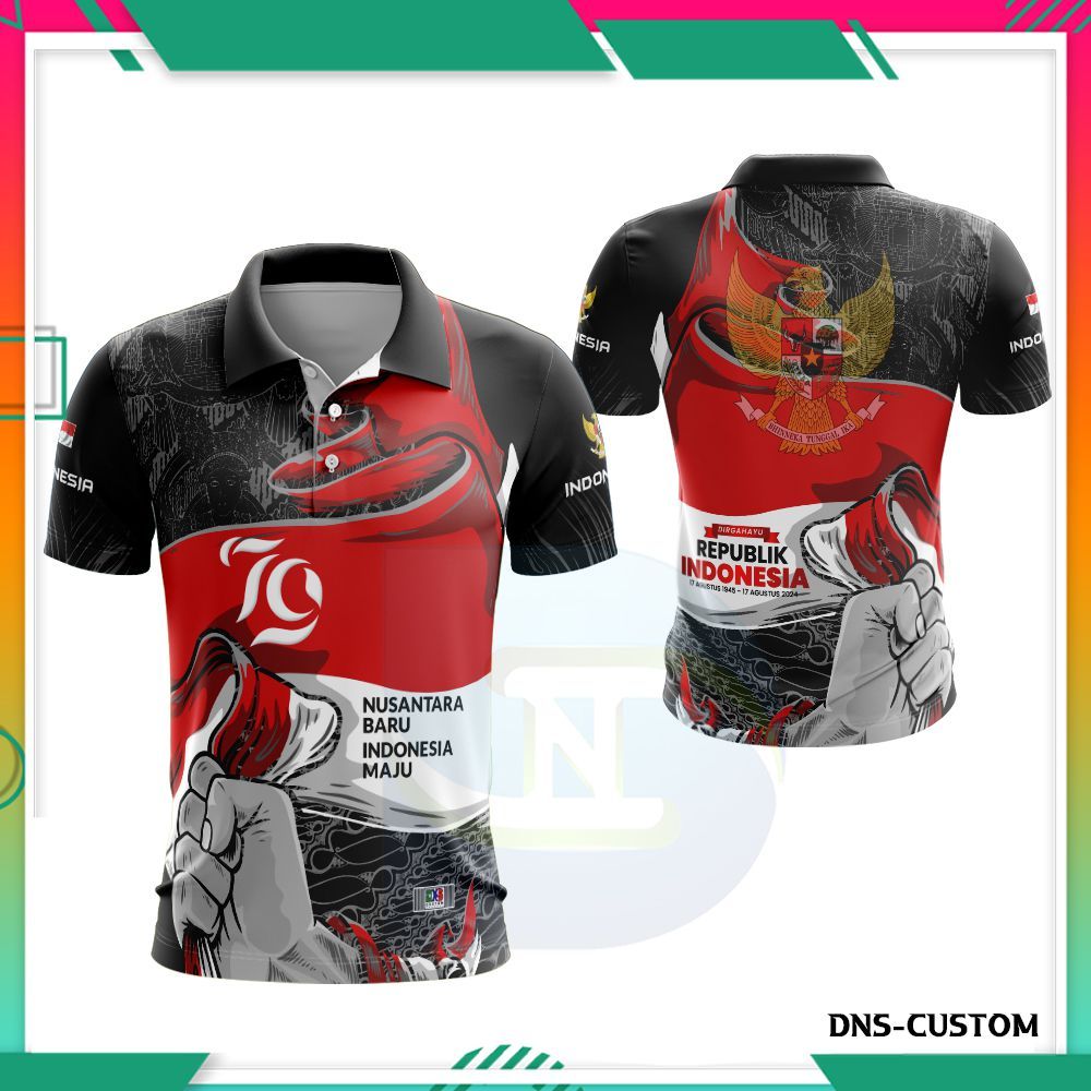 Jual Baju Wangki 17 Agustus HUT RI Kemerdekaan Indonesia Ke 79Th Desain ...