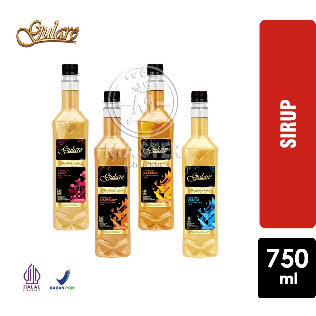 Jual Sirup Gulare All Varian Flavoured Syrup [Botol 750ml] | Shopee ...