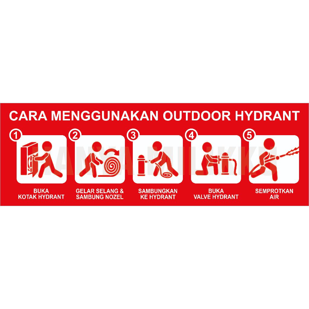 Jual STIKER CARA MENGGUNAKAN HYDRANT OUTDOOR | Shopee Indonesia