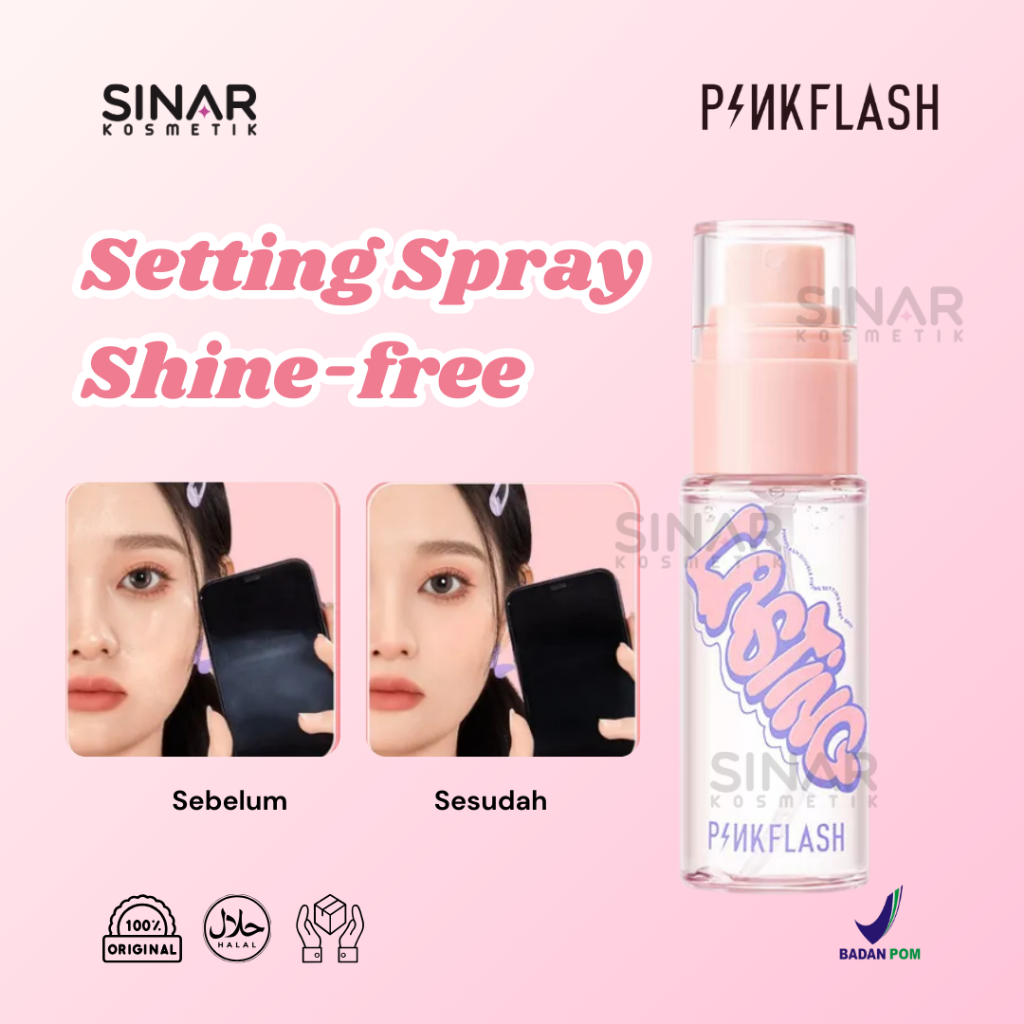 Jual Pinkflash More & More Setting Spray Shine-free Hydrating Oil ...
