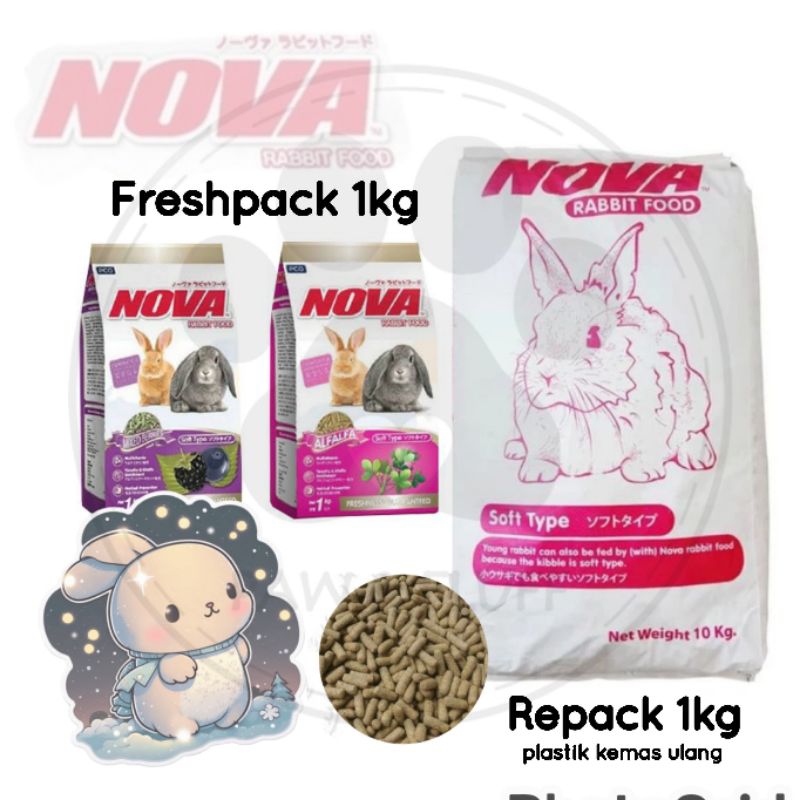 Jual Nova Rabbit Food Alfafa / Mixed Berries - 1kg Makanan Kelinci ...