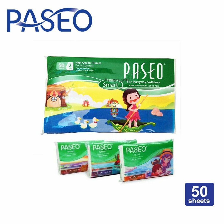 Jual Tissue Paseo Smart Facial Pack Tissue 50 Sheets 2 Ply | Shopee ...