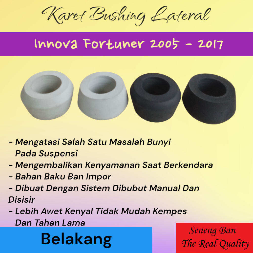Jual Karet Bushing Lateral Belakang Innova Fortuner 2005 - 2017 Harga ...