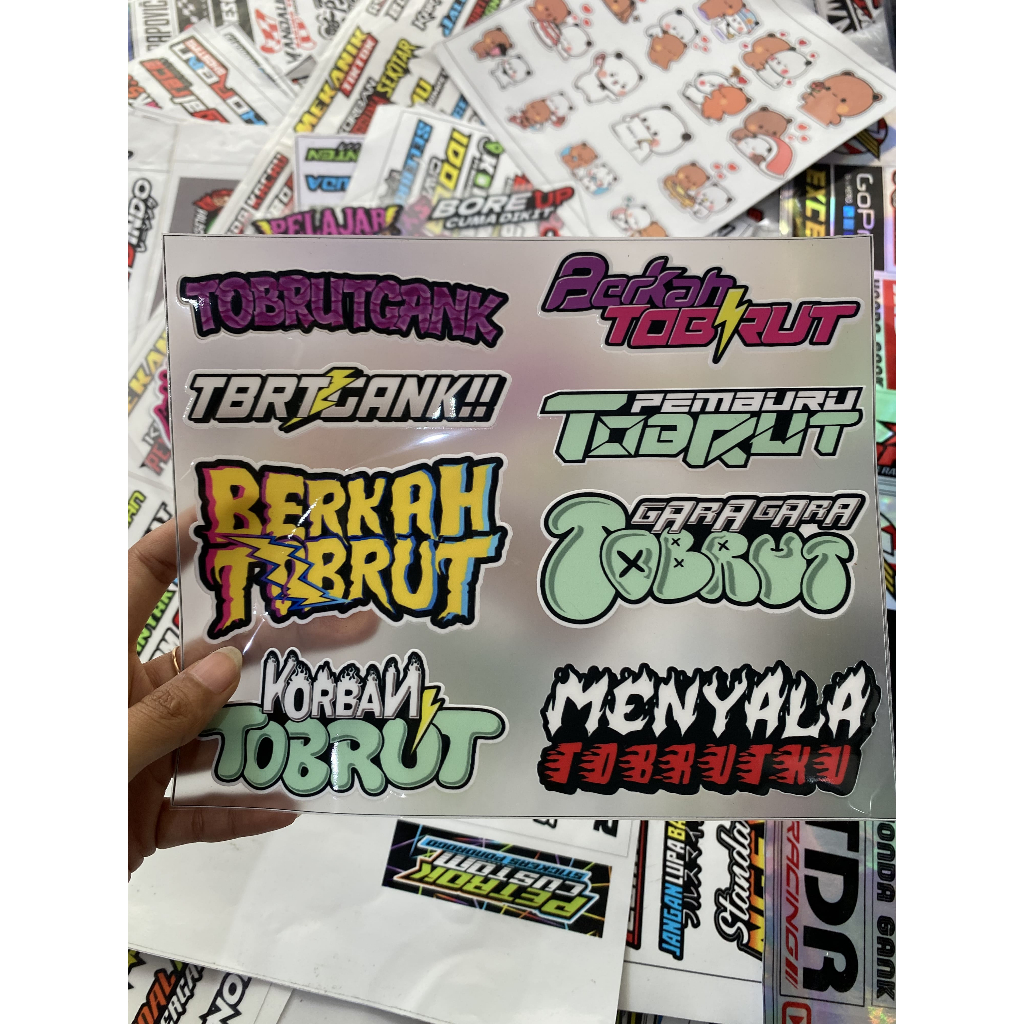 Jual STICKER KATA KATA TOBRUT / STICKER PACK KATA KATA VIRAL / STICKER ...