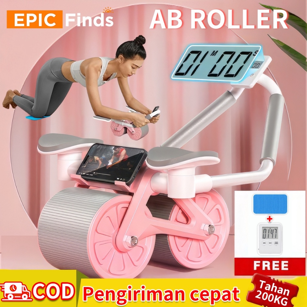Jual Epic Finds Ab Roller Wheel 2in1 Abdominal Core Roller Alat Push Up ...