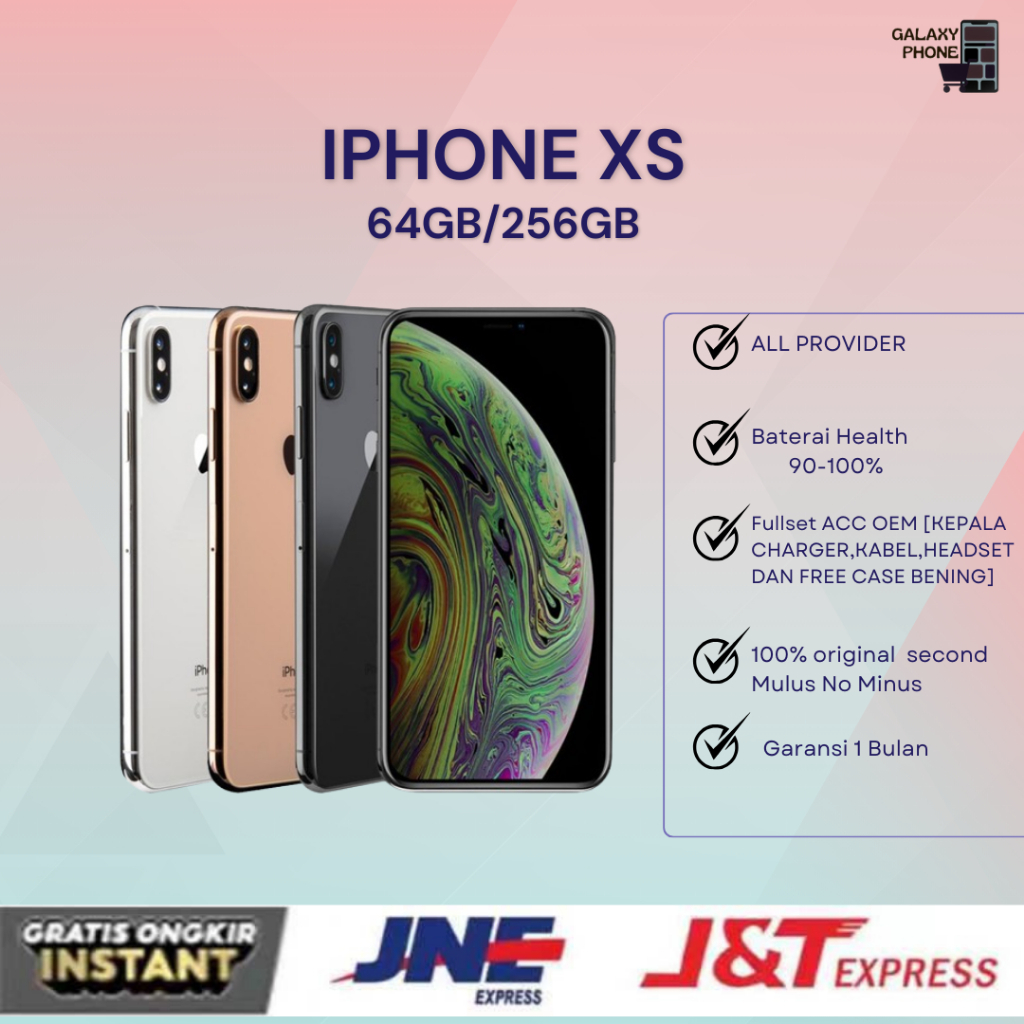 Jual IPHONE XS MAX 64GB/256GB SECOND ORIGINAL MULUS LIKE NEW FULLSET ...
