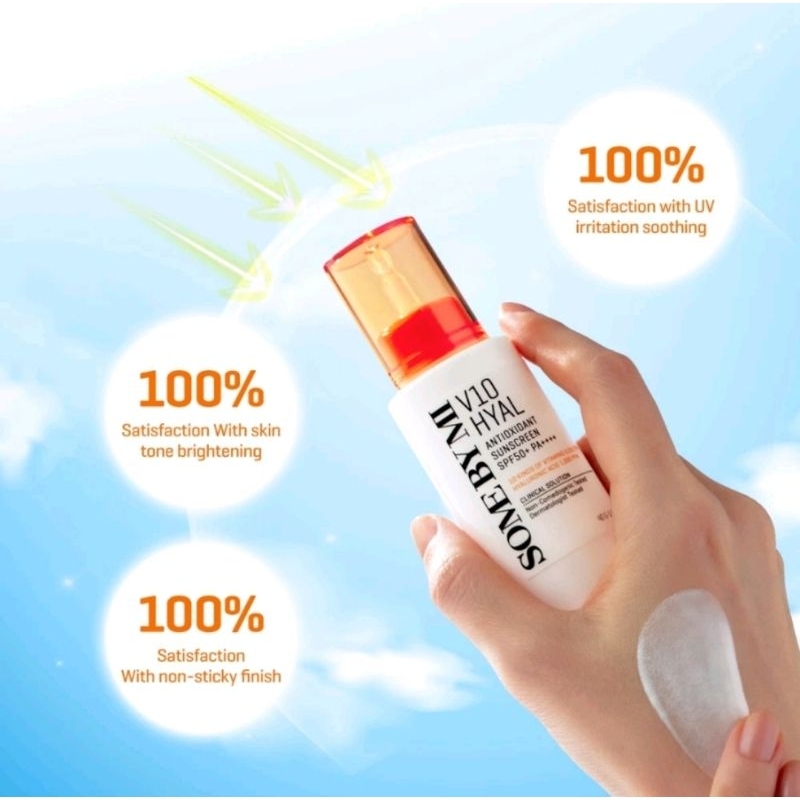 Jual SOME BY MI V10 Hyal Antioxidant Sunscreen 40 gram | Shopee Indonesia