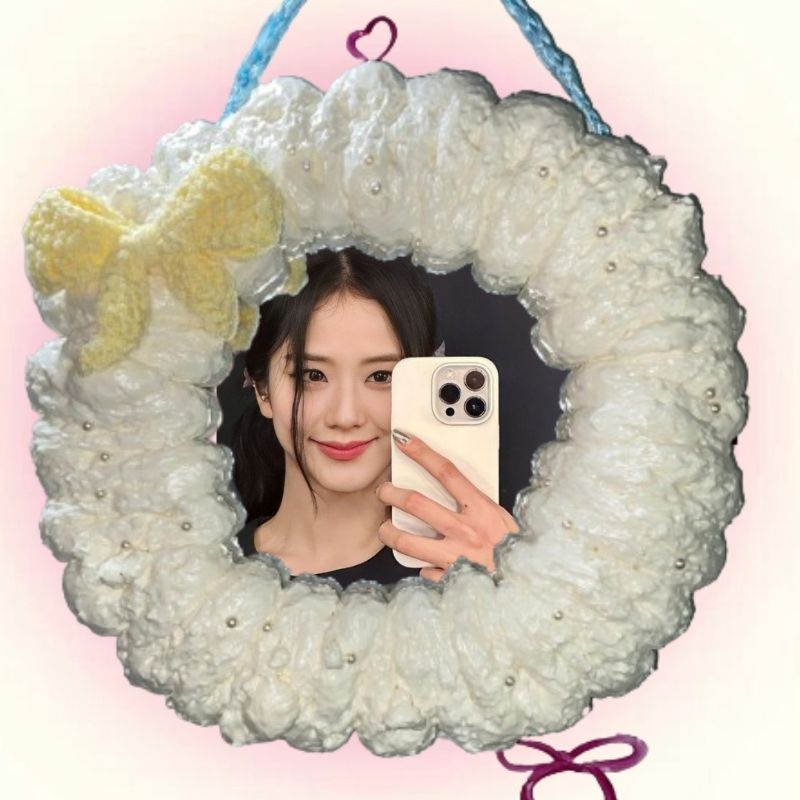 Jual JISOO Bow ribbon mirrorfoam/foammirror aesthetic | Shopee Indonesia