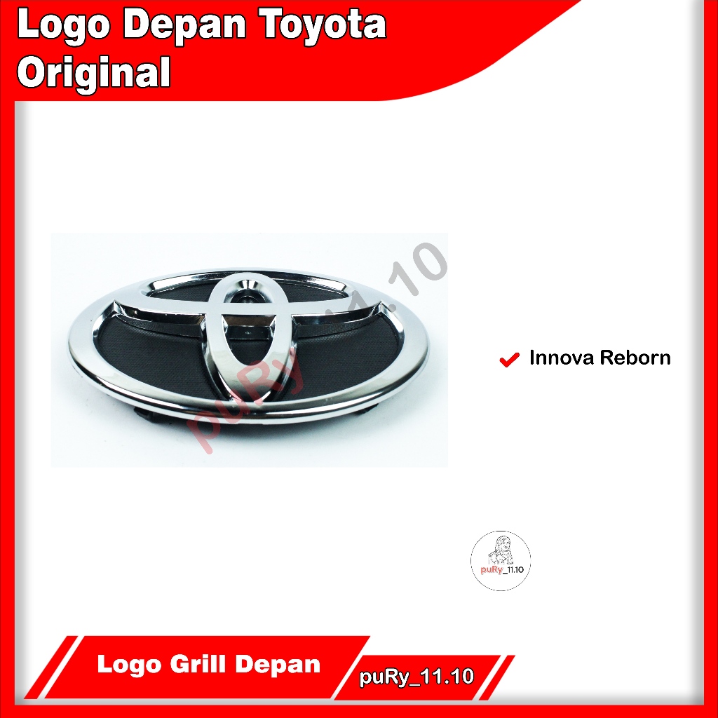 Jual Emblem Logo Depan GRILL Toyota Innova Reborn 2016-2022 Original ...
