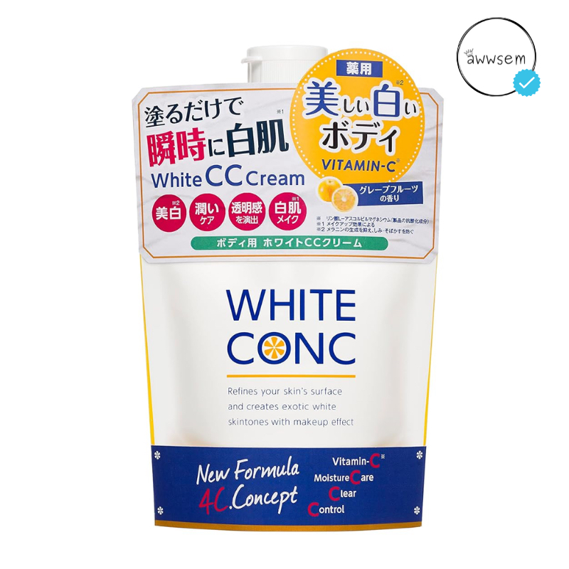 Jual WHITE CONC White CC Cream Vitamin C Whitening Moisturizing Yuzu ...