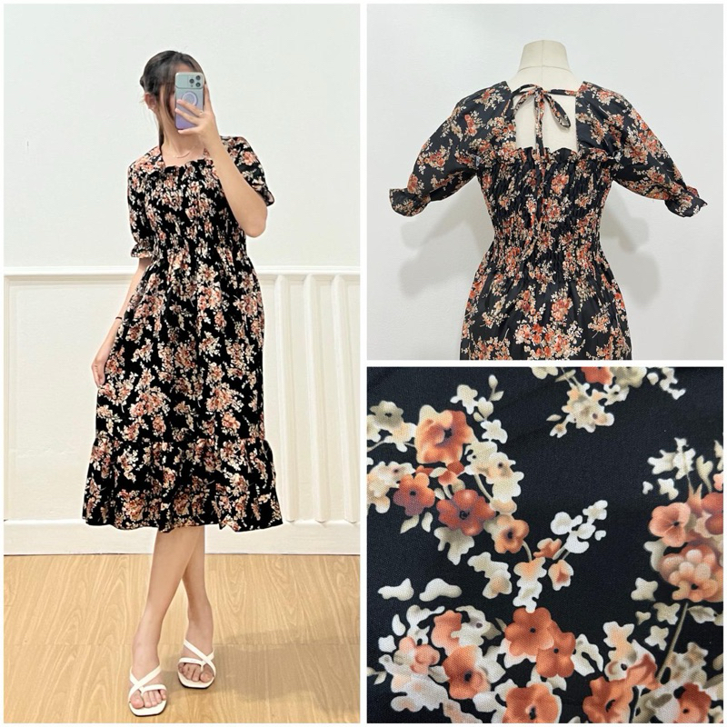 Jual RD FASHION - SMOCKED DRESS / Gaun musim panas kasual baru Lengan ...