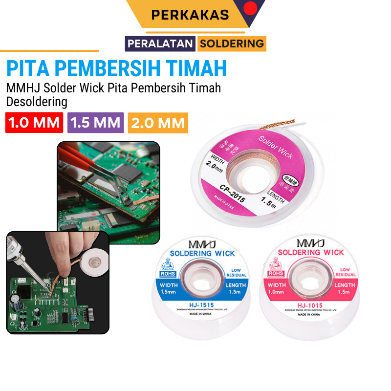 Jual Solder Wick Pita Tembaga Murni Pembersih Timah Desoldering Sisa ...