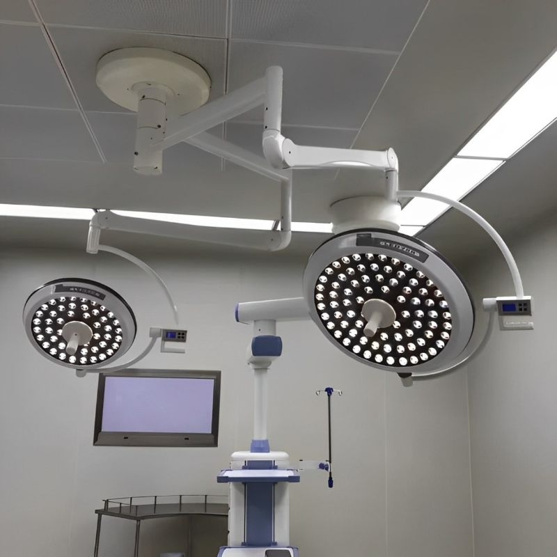 Jual Lampu Operasi - Lamp Led Surgical Ceiling Double Dome Shadows ...