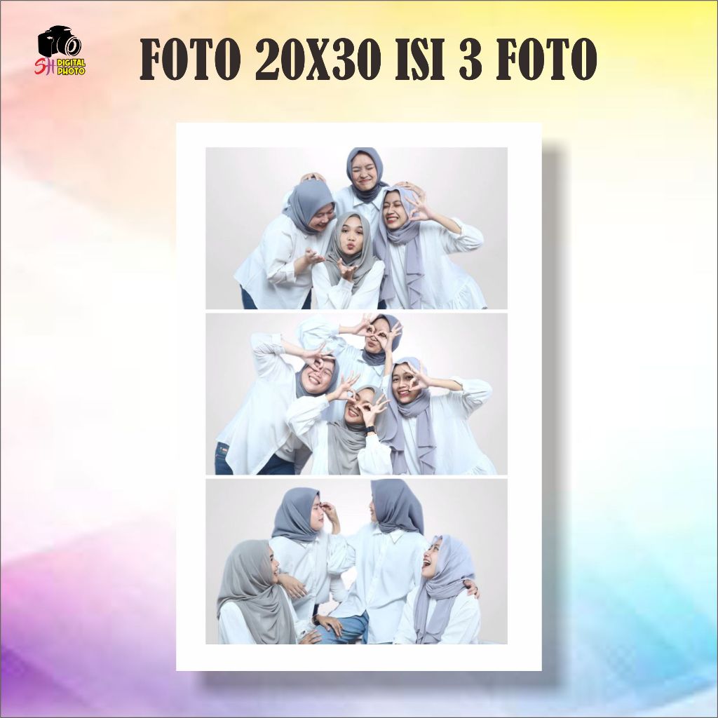 Jual CETAK FOTO 20R (20X30) PLUS BINGKAI MDF ISI 3 FOTO | Shopee Indonesia