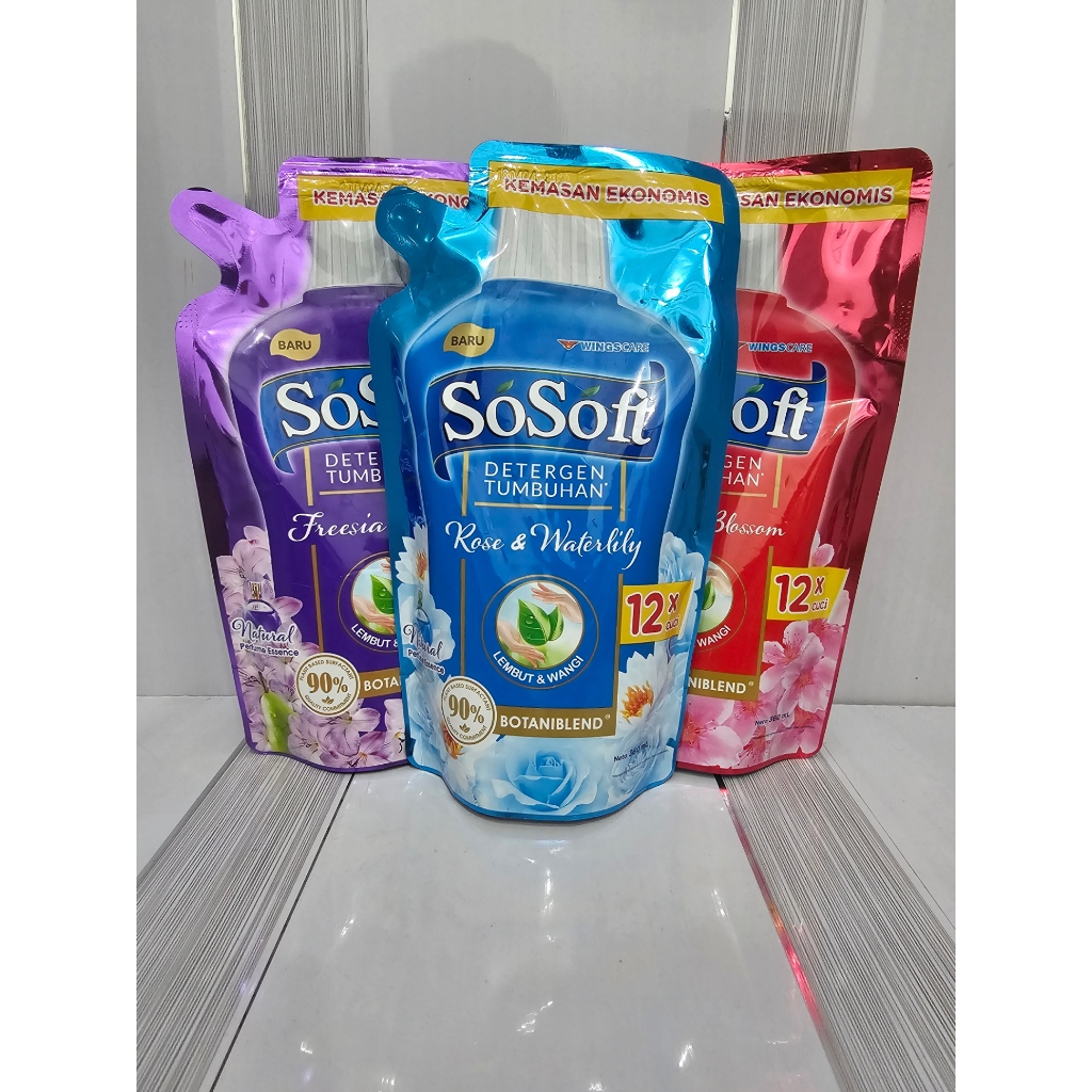 Jual SoSoft Detergent 360ml Refill | Shopee Indonesia