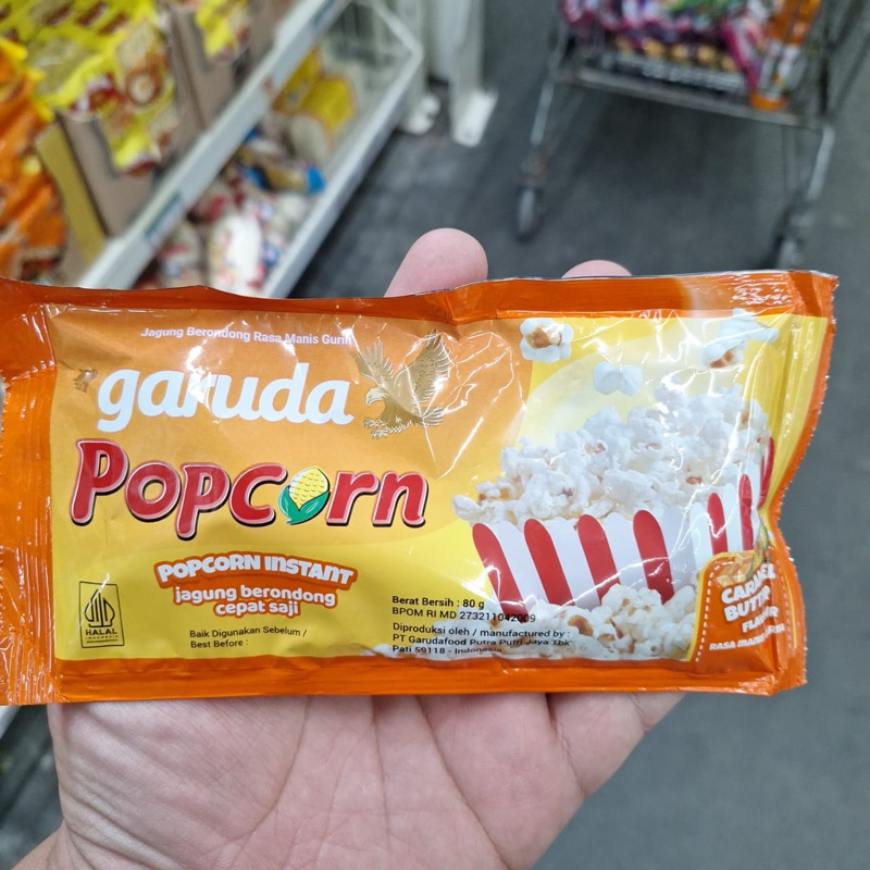 Jual Garuda Popcorn Instant 80gram caramel butter | Shopee Indonesia