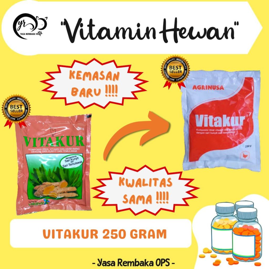 Jual VITAKUR 250gr - Vitamin Herbal Hewan Ternak | Shopee Indonesia