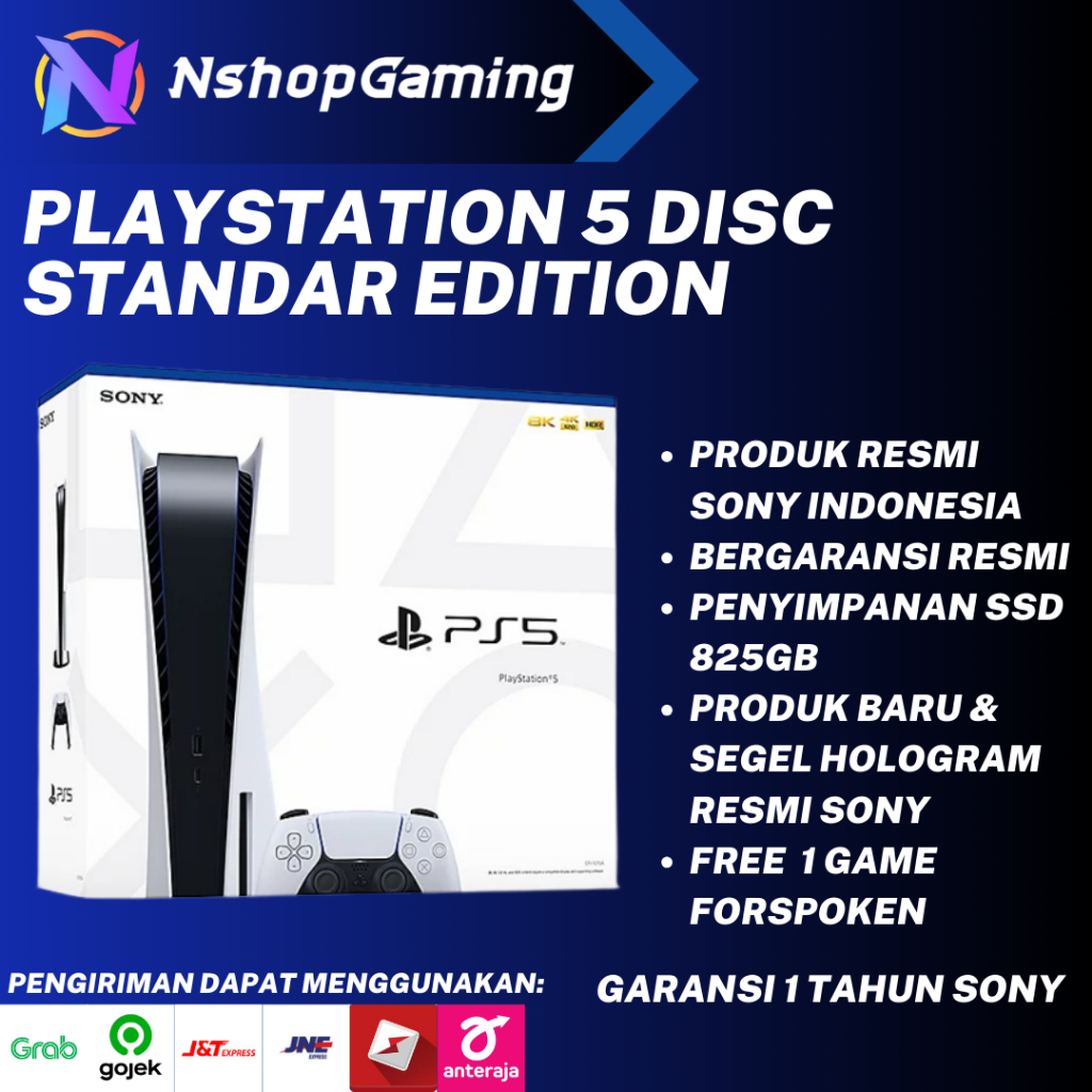 Jual Playstation 5 Disc Version - Standar (Garansi Resmi Sony Indonesia) | Shopee Indonesia
