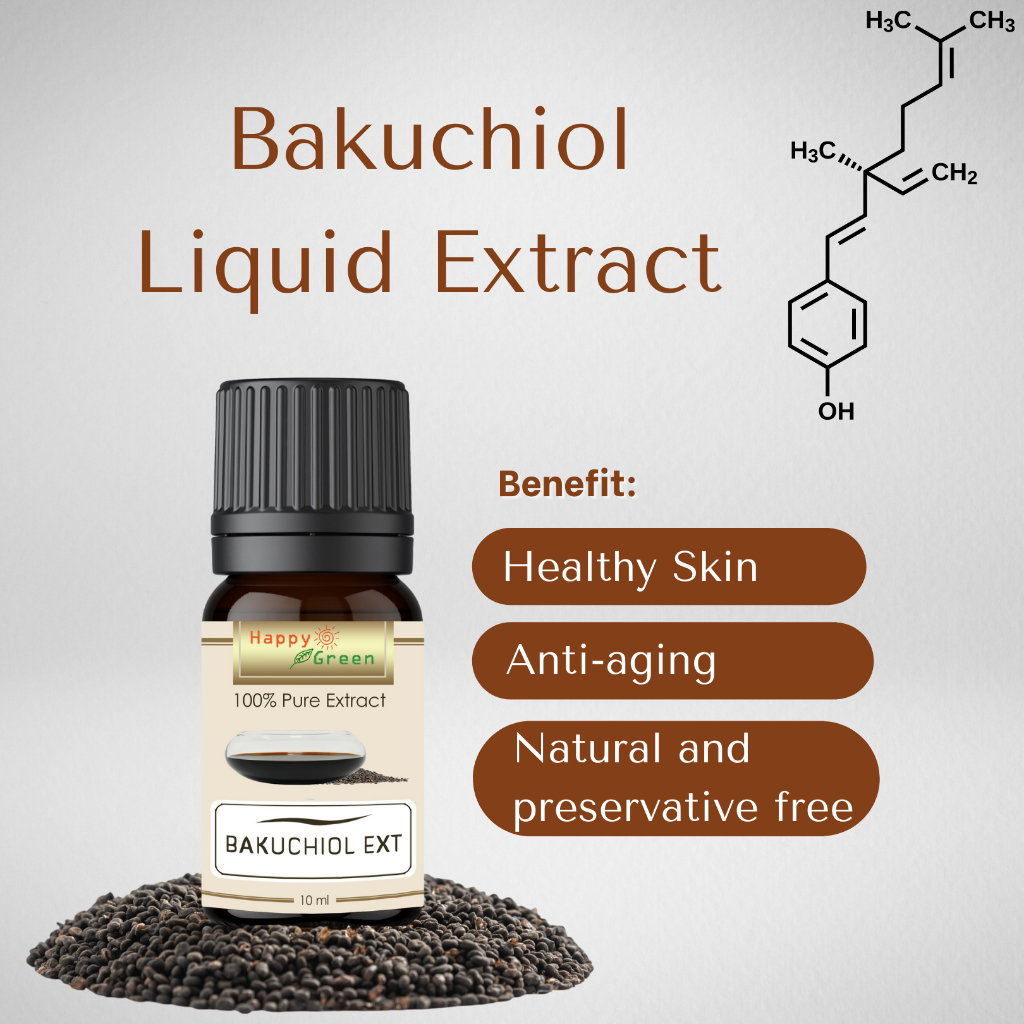 Jual Happy Green Bakuchiol Liquid Extract 100% Natural - Extract ...