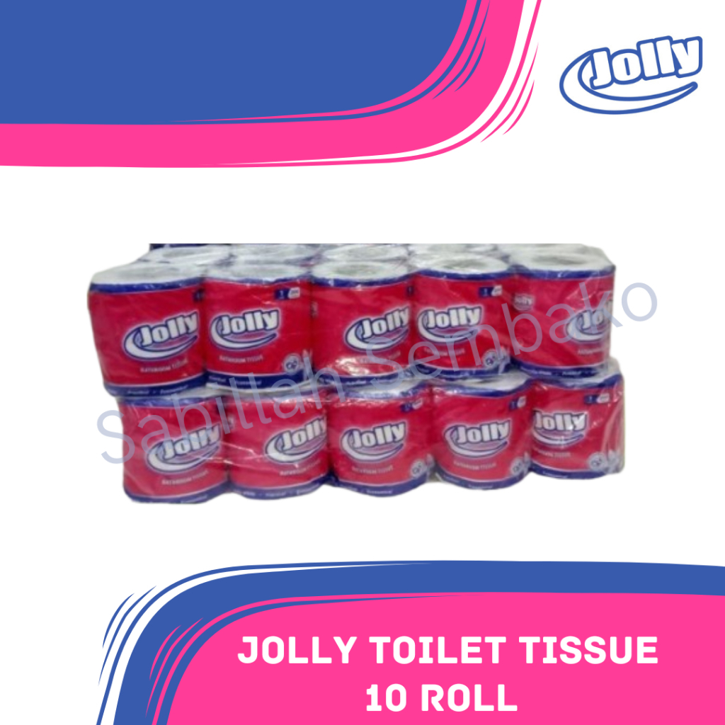 Jual Jolly Toilet Tissue Jolly Bathroom isi 10 Roll 200 Sheets | Shopee ...